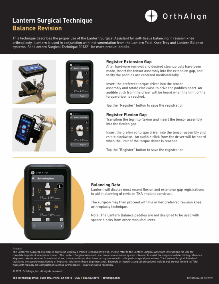 OrthAlign | Lantern Knee Overview